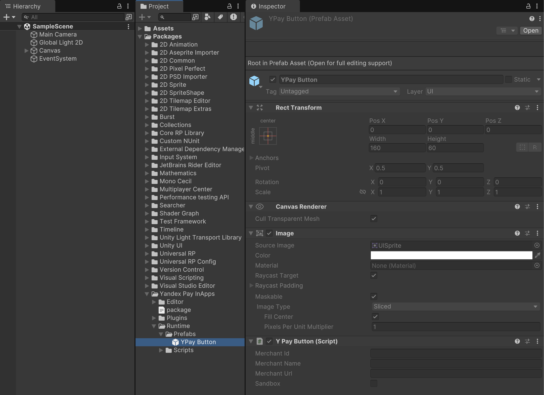 Unity-plugin integration | Yandex Pay